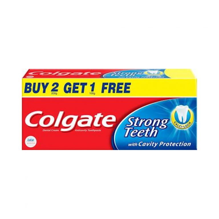 Colgate Strong Teeth 200gm+100gm - Harish Food Zone