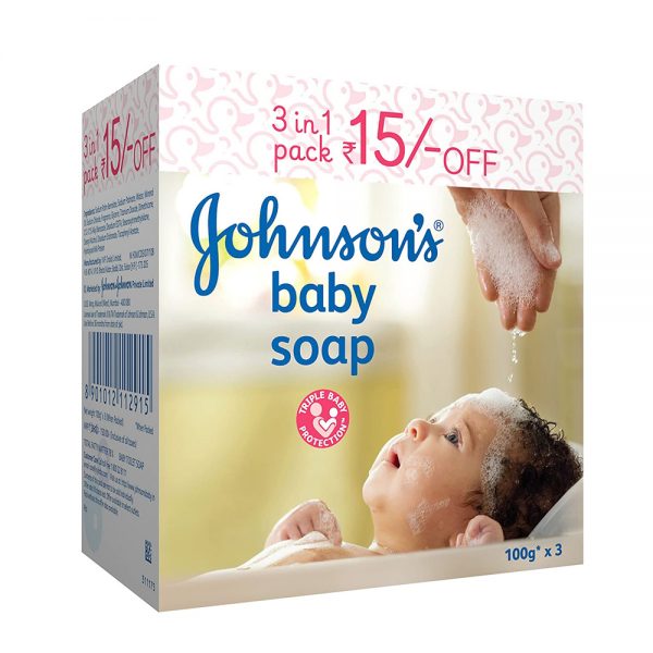 Johnson’s Baby Soap 100g (Pack of 3) – Harish Food Zone