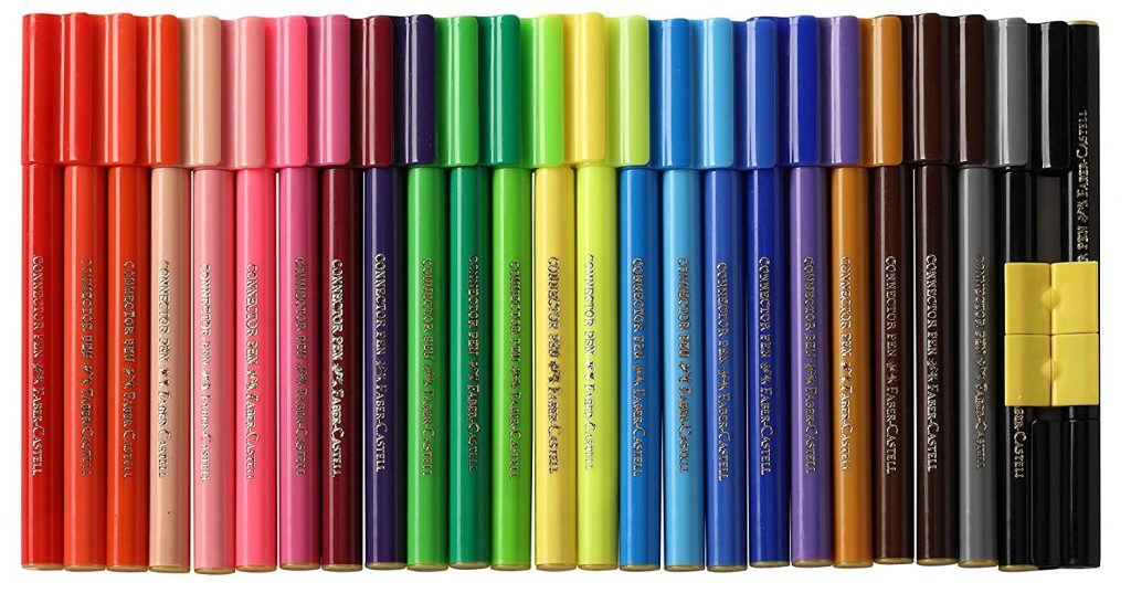 Faber-Castell Connector Pen Set Pack of 25 – Harish Food Zone