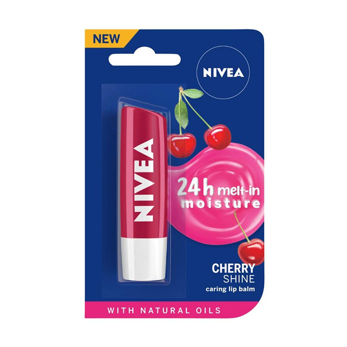 Nivea Cherry shine caring lip balm - Harish Food Zone