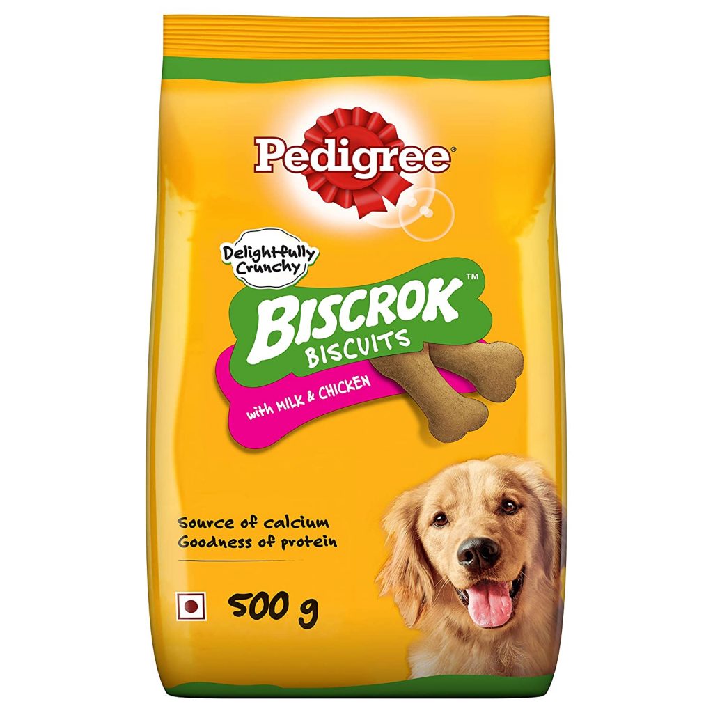 Pedigree Biscrok Biscuits Dog Treats Milk and Chicken Flavor - Harish ...