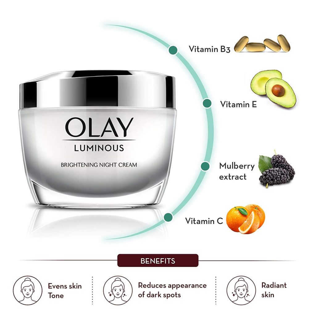Olay Night Cream Luminous Night Moisturiser – Harish Food Zone